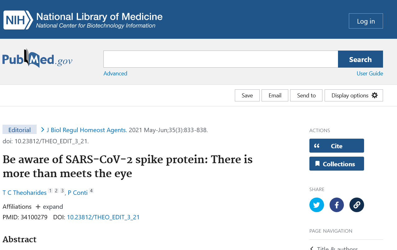 Be aware of SARS-CoV-2 spike protein: There is more than meets the ...